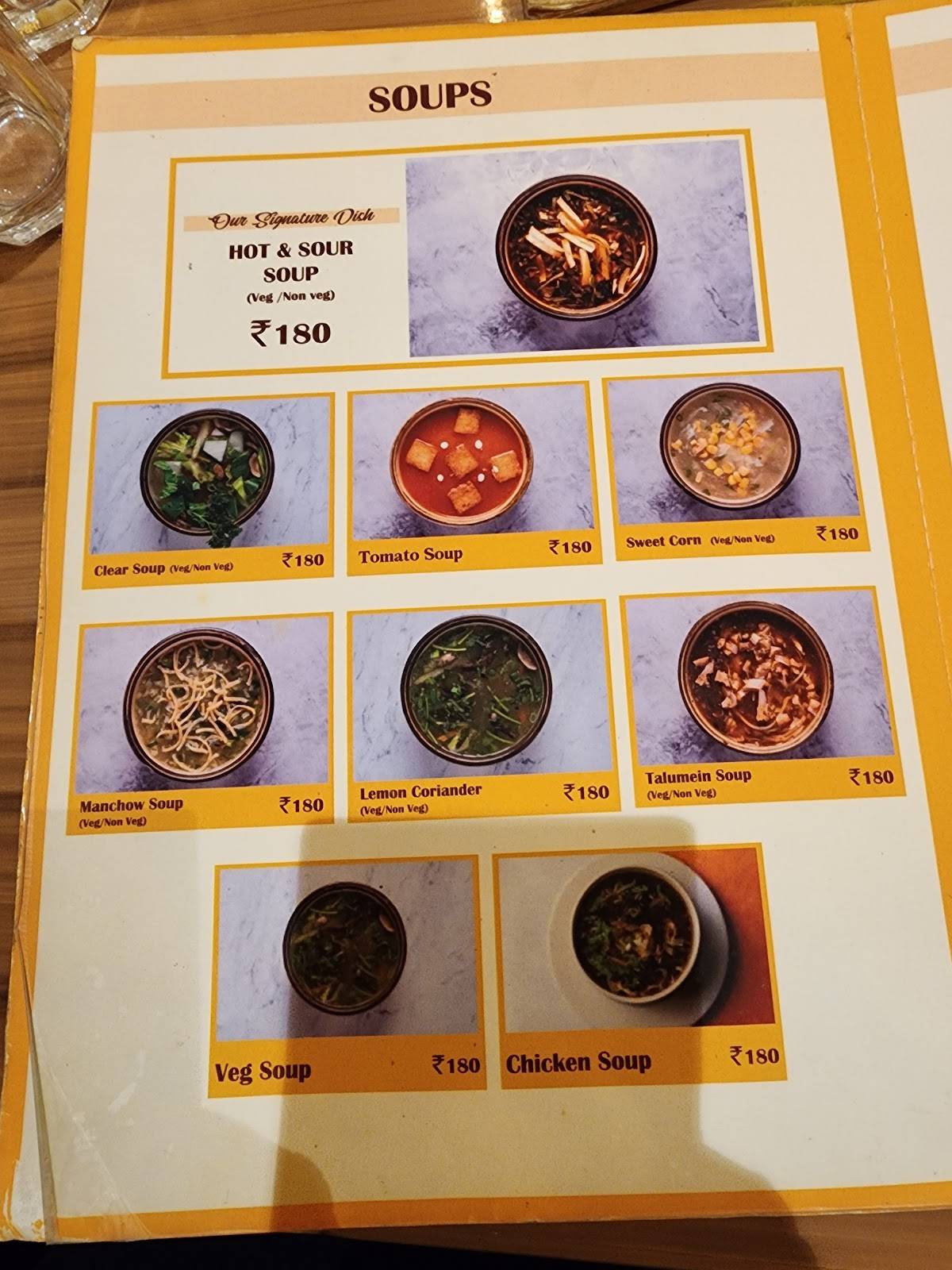 Menu at Sandoz Restaurant - Ashok Vihar, New Delhi