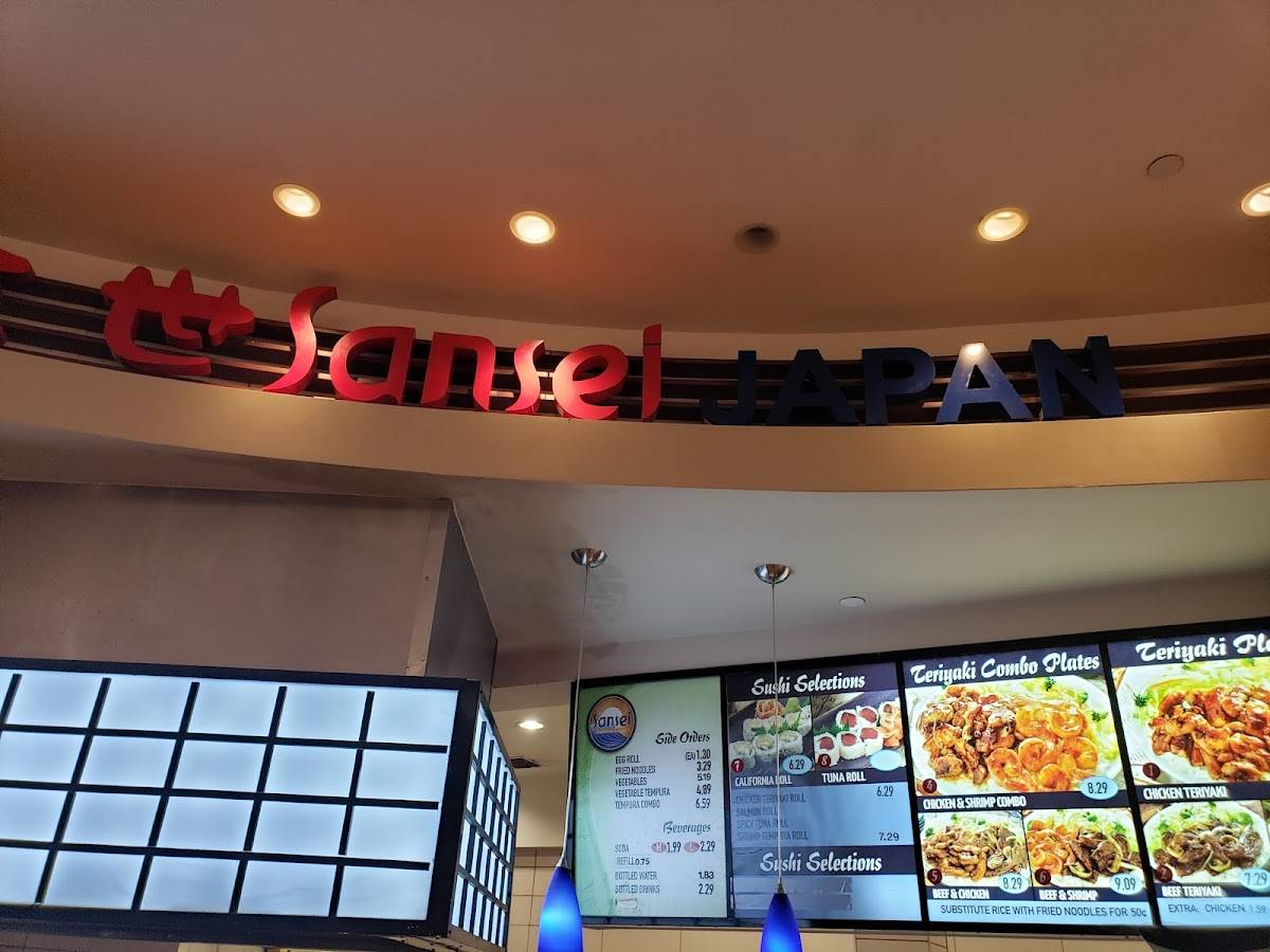 Menu at Sansei Japan restaurant, San Antonio, San Pedro Ave