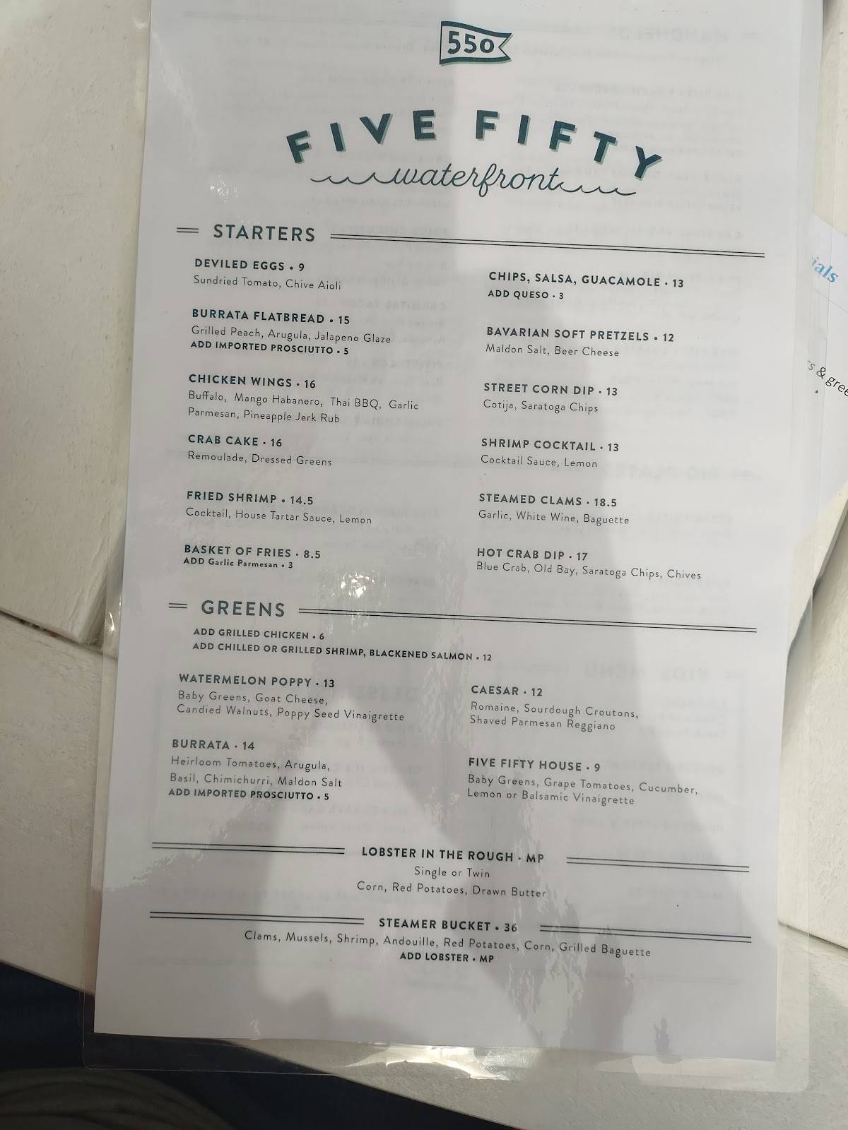 Menu at Lago by Druthers pub & bar, Saratoga Springs