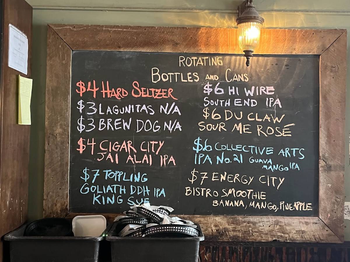 Menu at Savage's Ale House pub & bar, Muncie