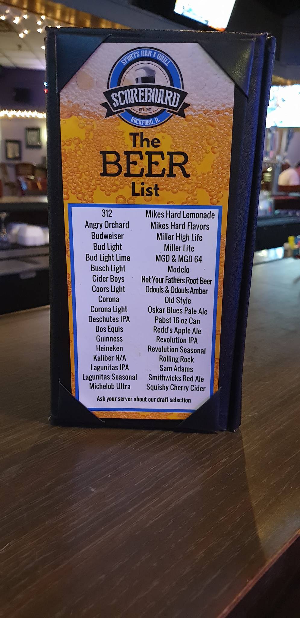 Menu at Hoffman House Restaurant & Scoreboard Bar, Rockford