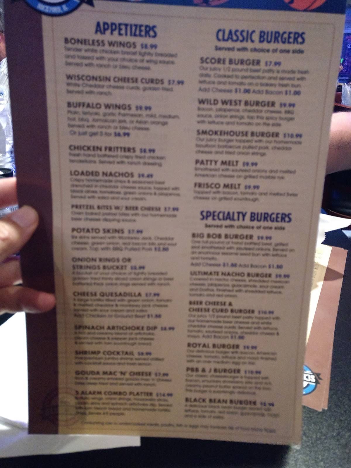 Menu at Hoffman House Restaurant & Scoreboard Bar, Rockford