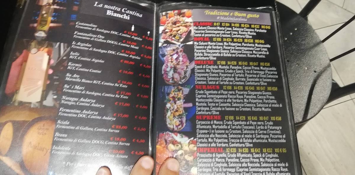 Menu da Scream Coffee and Drink pub & bar, Assemini