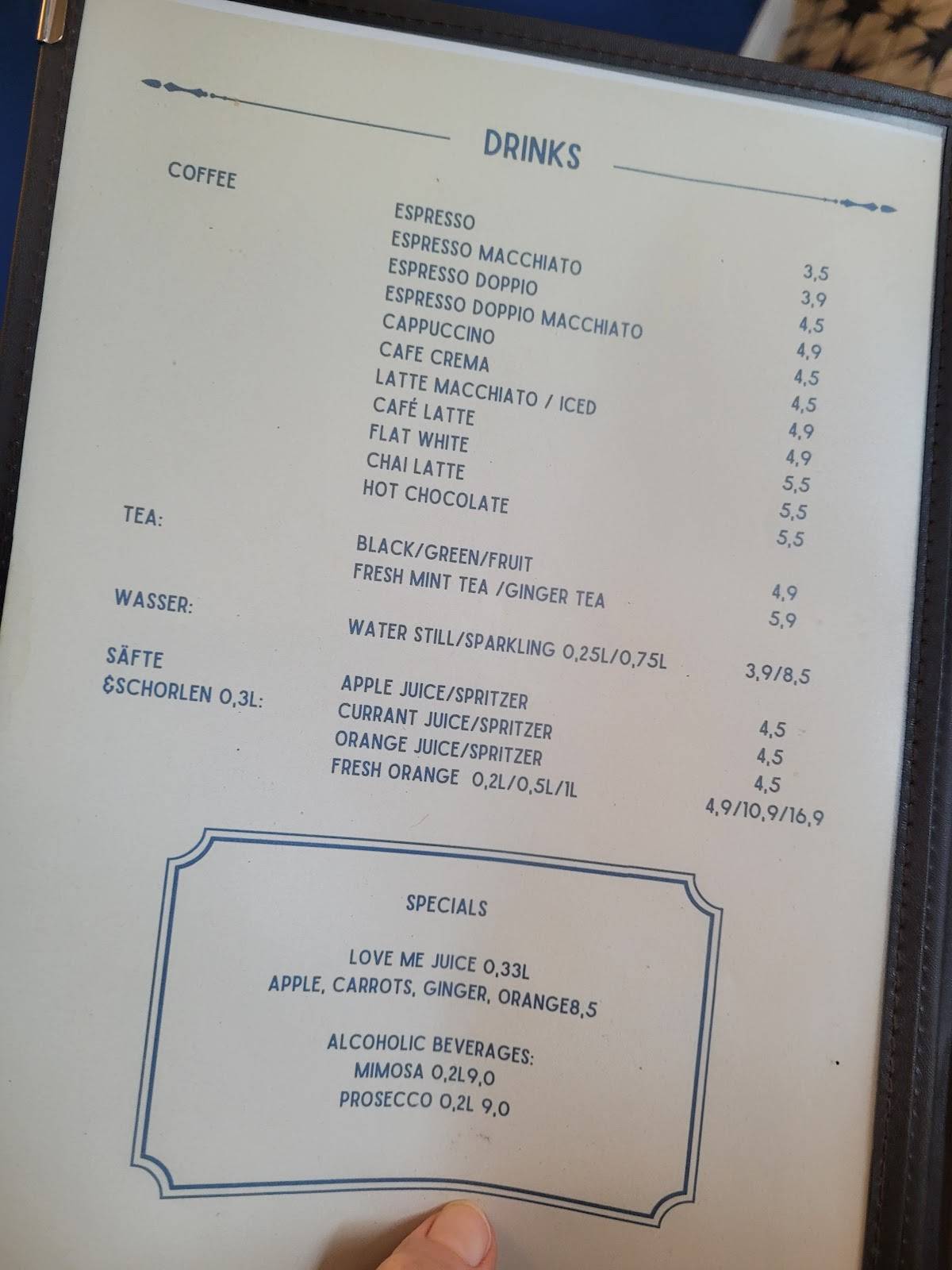 Speisekarte von Seven Heaven Breakfast restaurant, Berlin