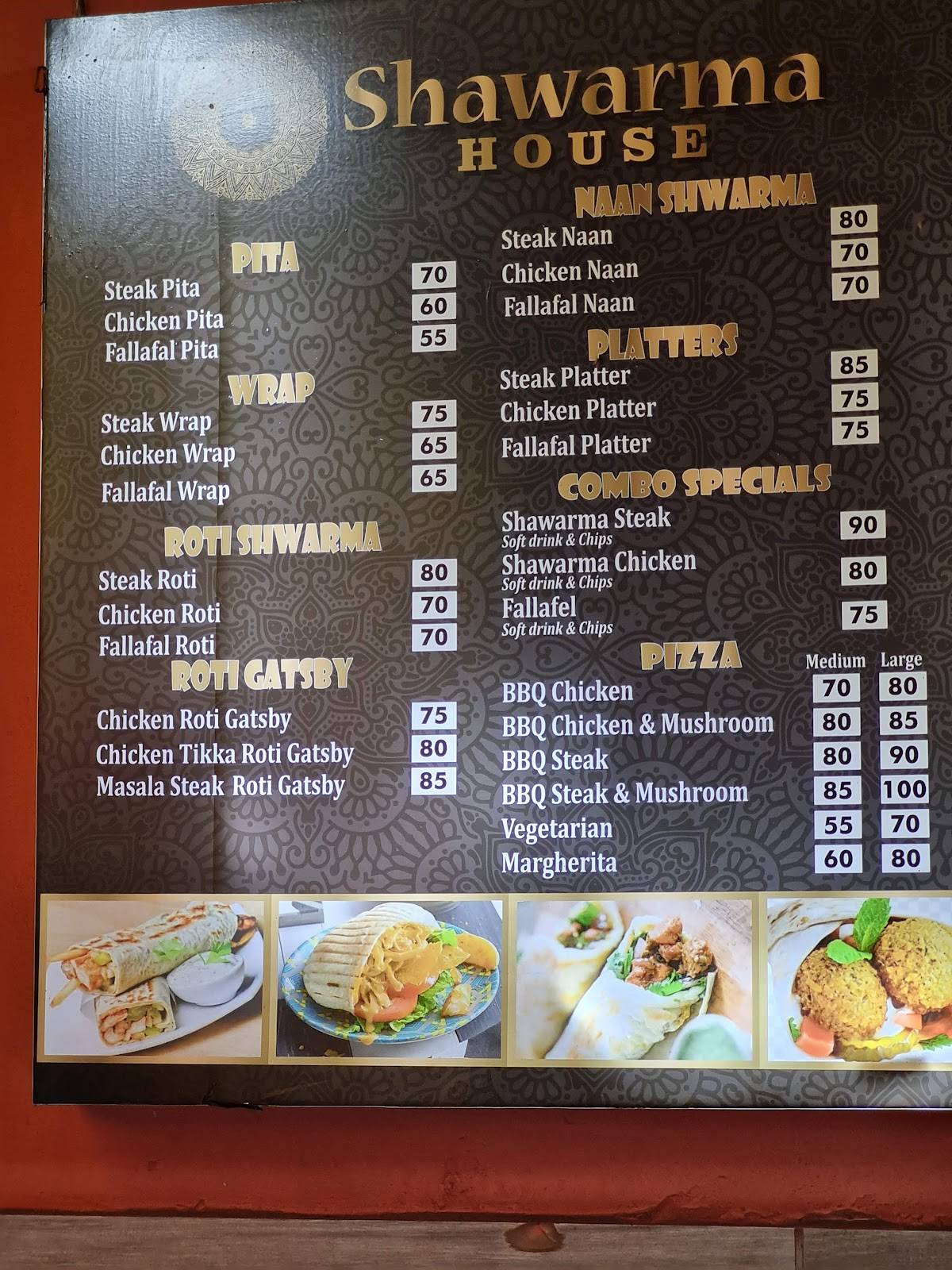 Menu at Shawarma house bellville restaurant, Cape Town