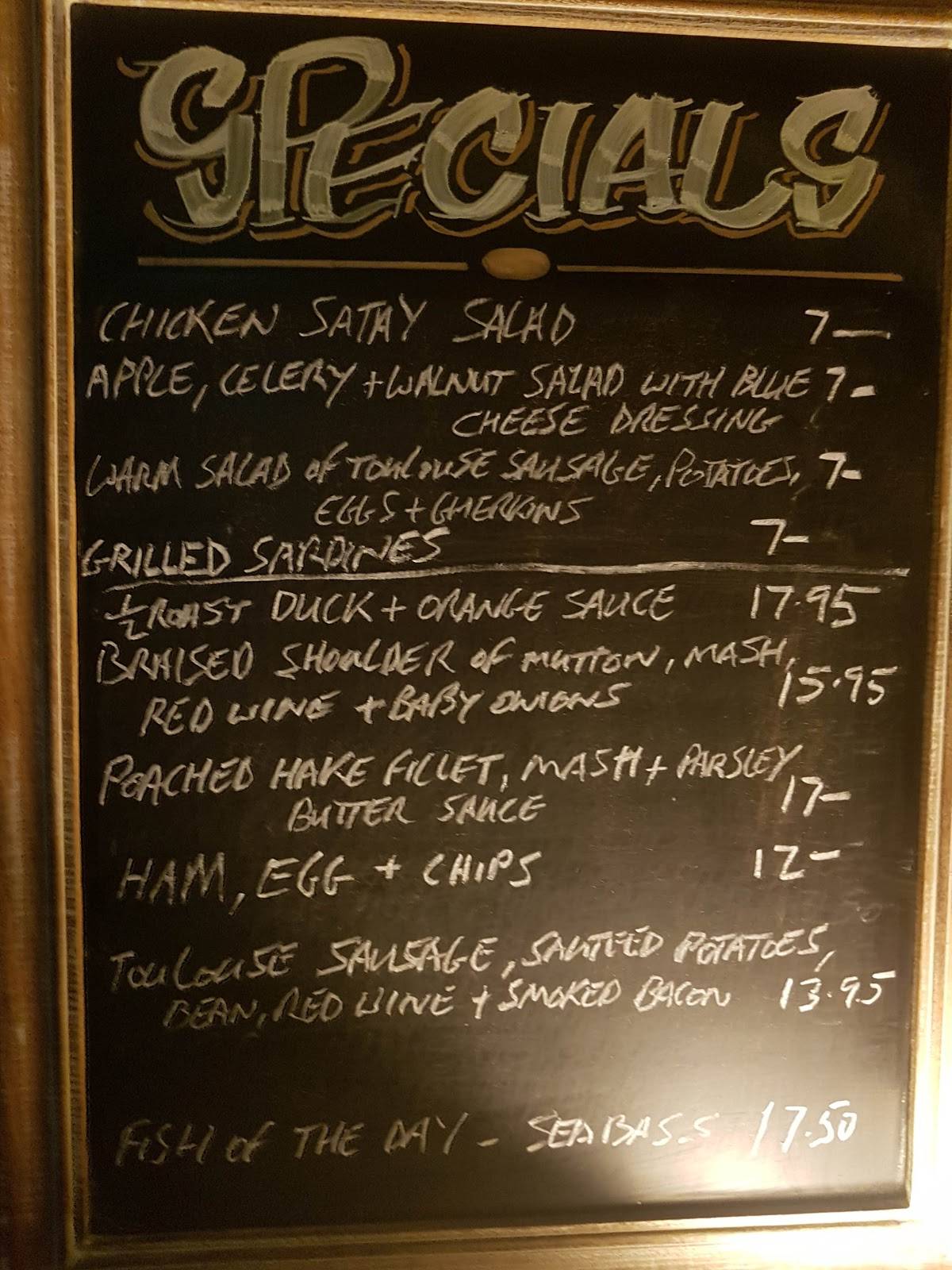 Menu at Shoulder of Mutton Inn pub & bar, Middleton Tyas, Middleton Tyas
