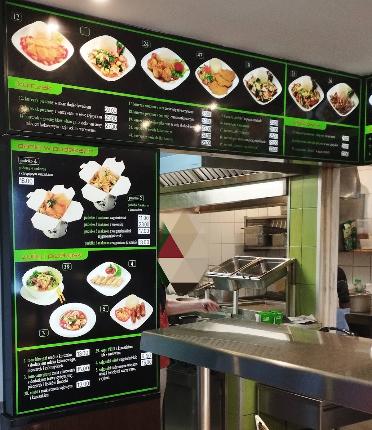 Menu at Silver Dragon restaurant, Pruszków, Majowa 1
