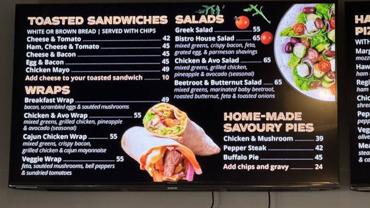 Menu at Cattle Baron @ Skukuza Camp, Skukuza