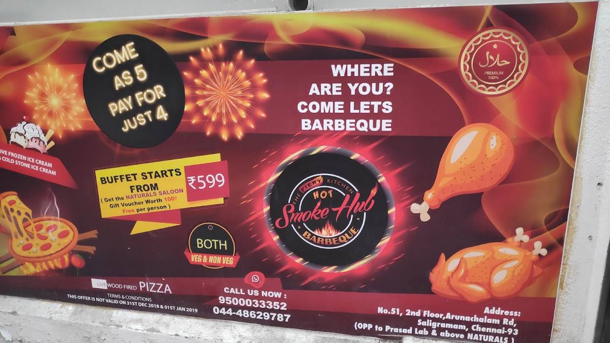 Menu at Smoke Hub BBQ - Chrompet (Pallavaram), Chennai, Kar Towers