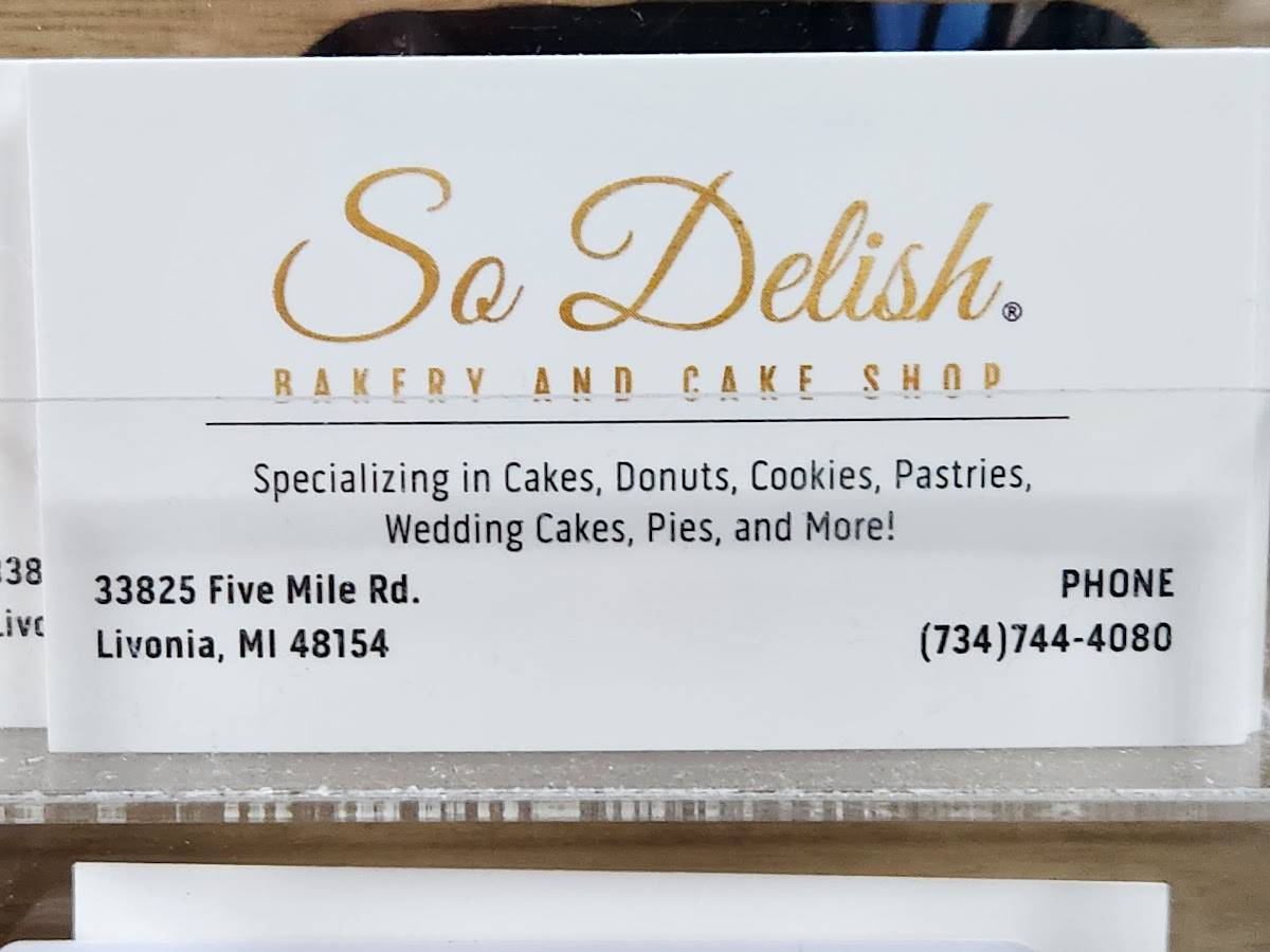Menu at So Delish restaurant, Livonia
