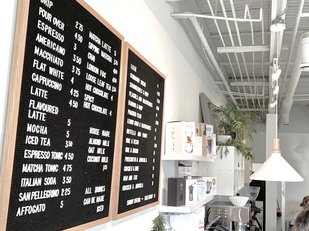 Menu at Sonder Coffee Bar - by Red Engine Coffee Roasters, Lethbridge