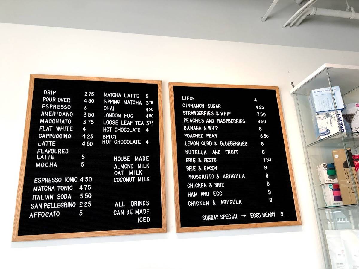 Menu at Sonder Coffee Bar - by Red Engine Coffee Roasters, Lethbridge