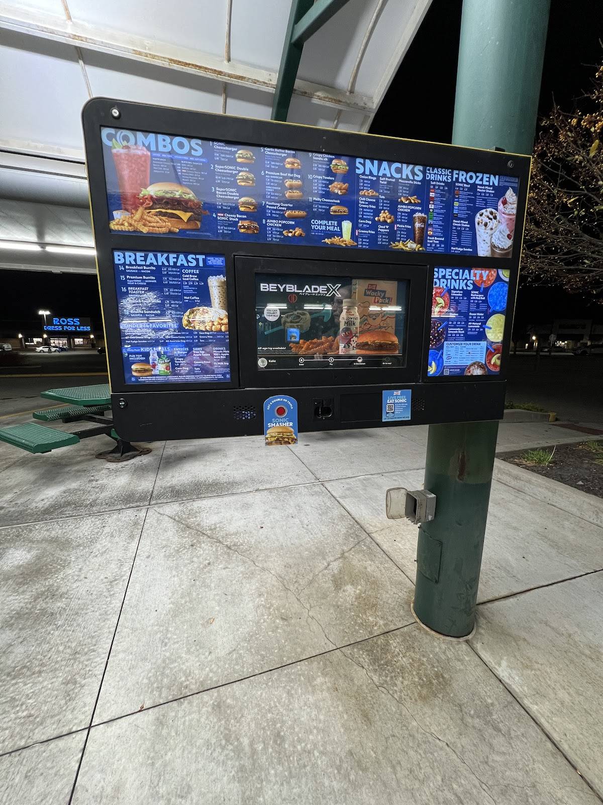 Menu at Sonic Drive-In fast food, Parma, Snow Rd