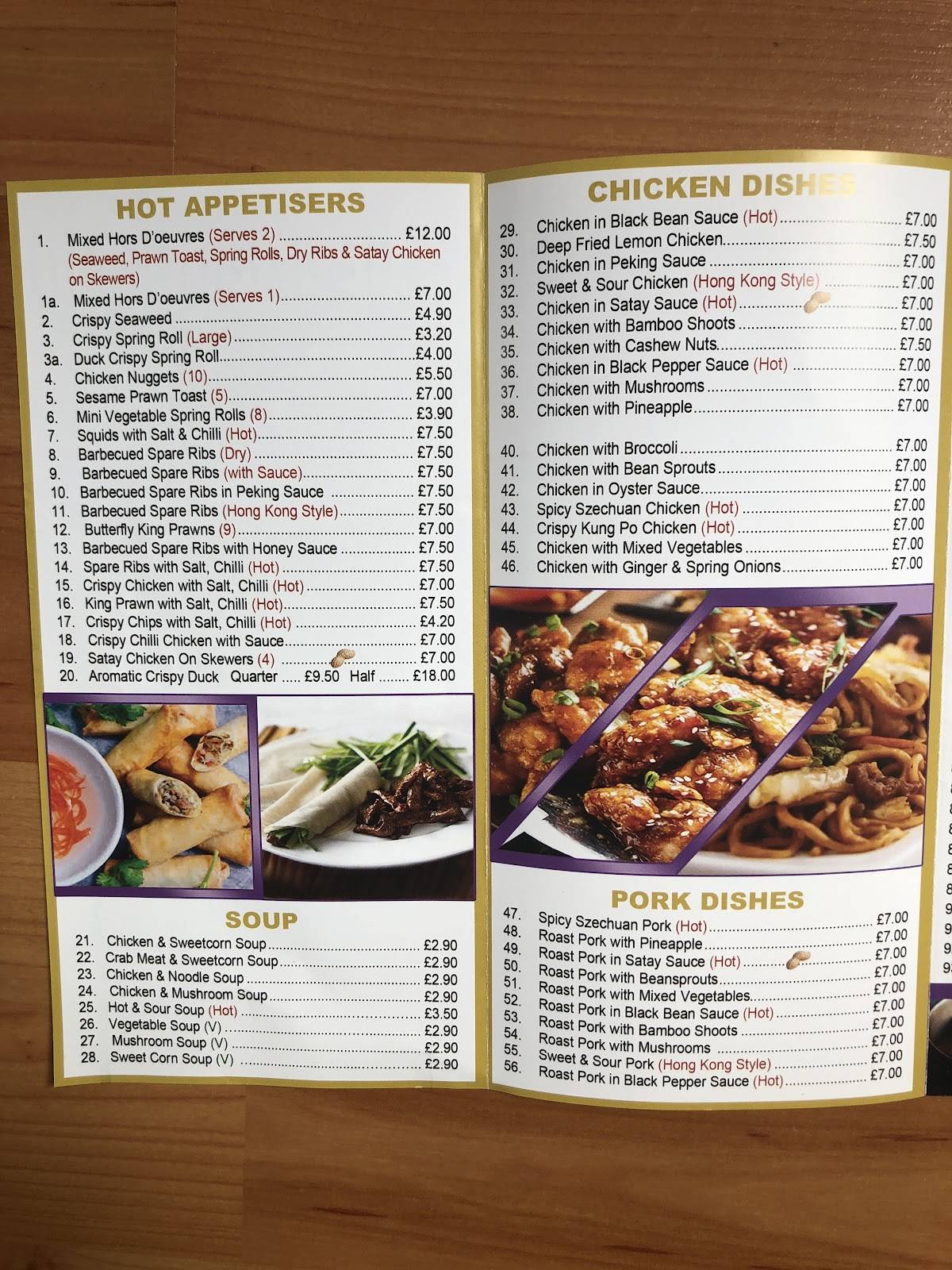 Menu at Mandarin & Chinese fast food, South Molton