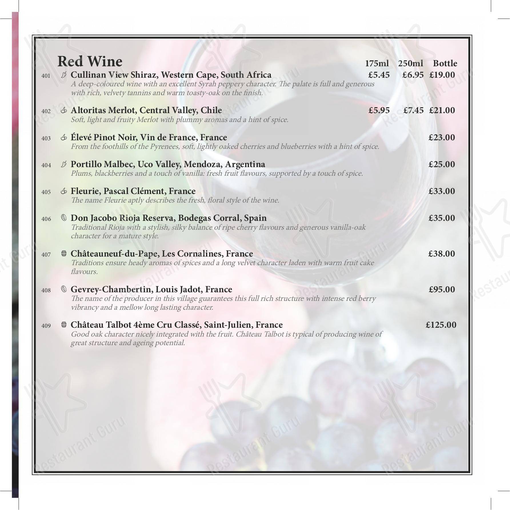 Menu at Shanghai 1814 Restaurant, Southampton