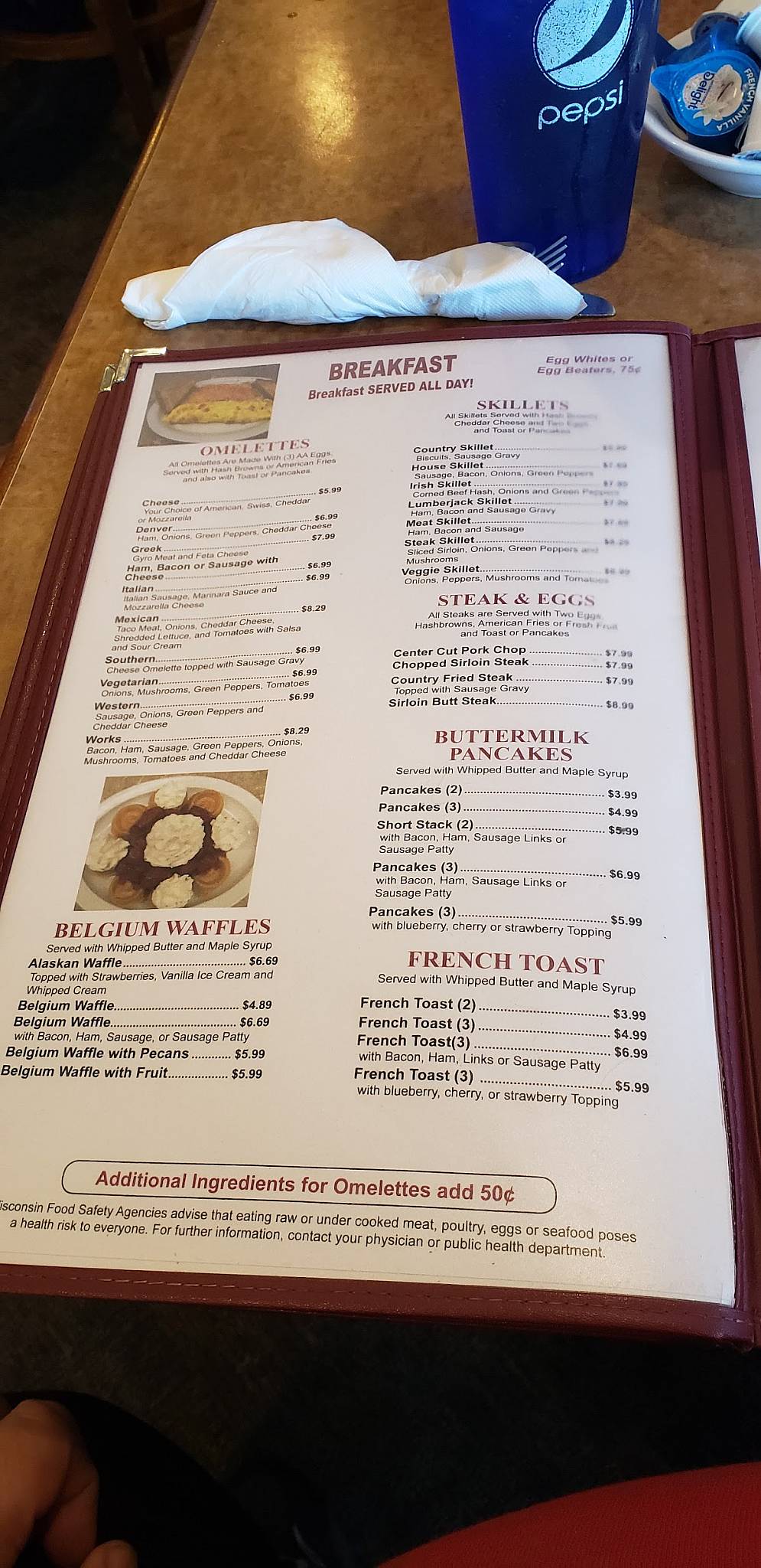 Menu at Sparta Family Restaurant, Sparta