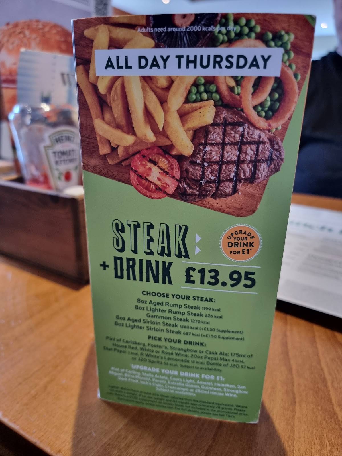 Menu at Spring Tide pub & bar, Lowestoft