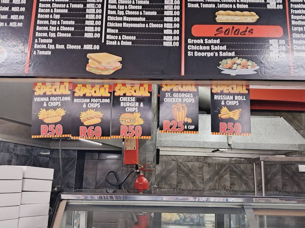 Menu at St. Georges Cafe & Bakery, Pretoria