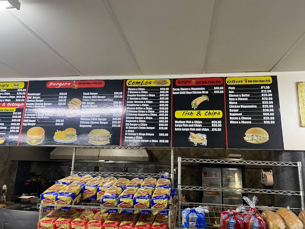 Menu at St. Georges Cafe & Bakery, Pretoria