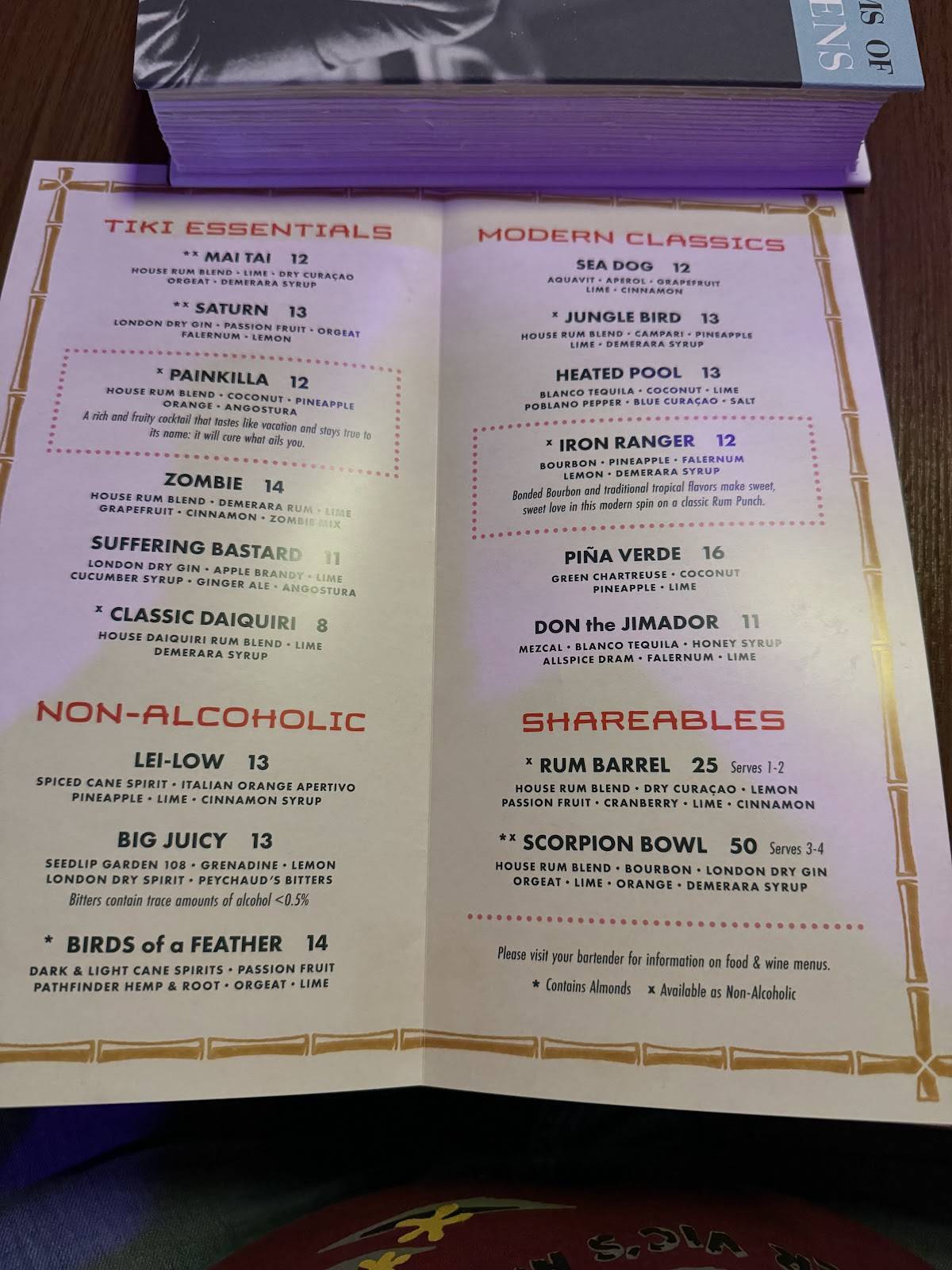 Menu at Starbird Lounge pub & bar, Moorhead
