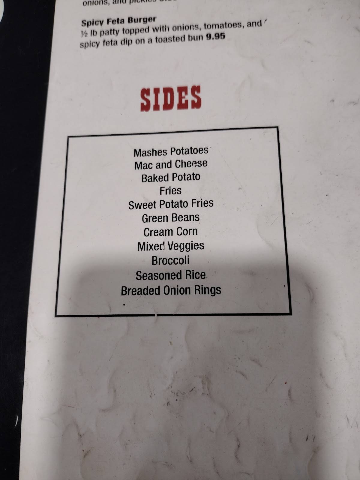 Menu at Calhoun Steakhouse, Jacksonville