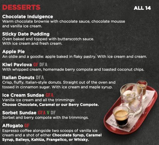 Menu at Cobb & Co. New Plymouth steakhouse, New Plymouth