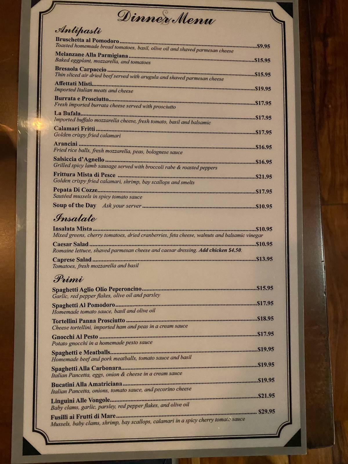 Menu at Stefanelli’s Authentic Italian Restaurant, Middleton