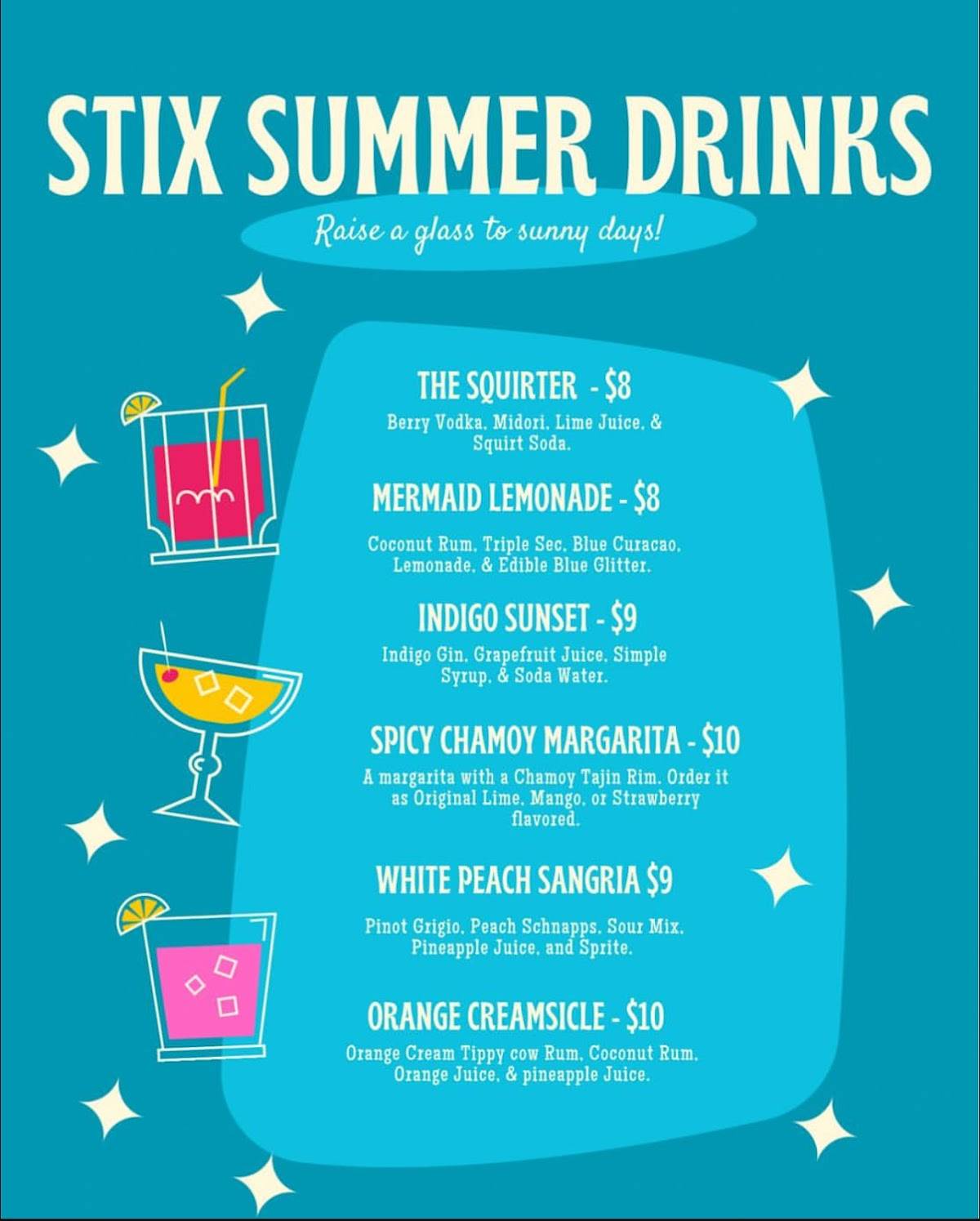 Menu at Stix Bar & Grille, Mattoon
