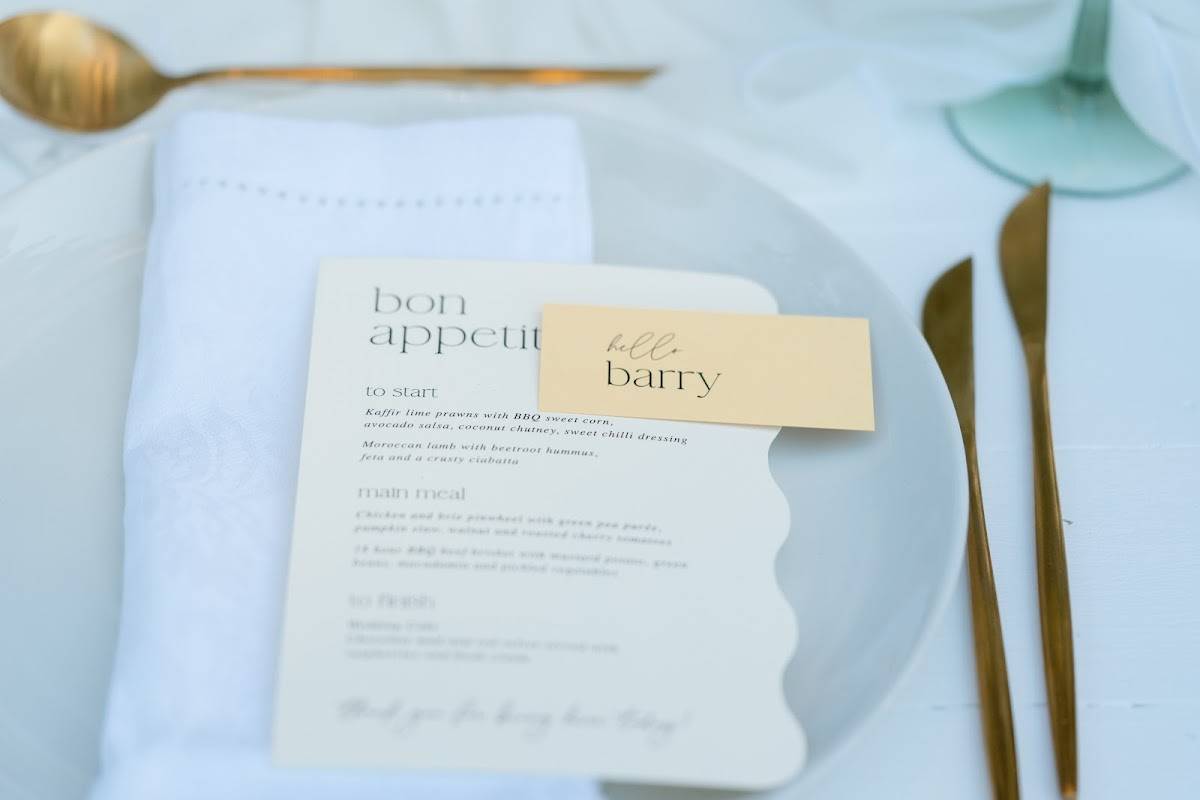 Menu at Stonebridge Gardens restaurant, Palmwoods