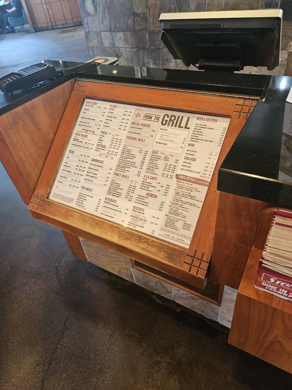 Menu at Stonefire Grill BBQ, Santa Clarita