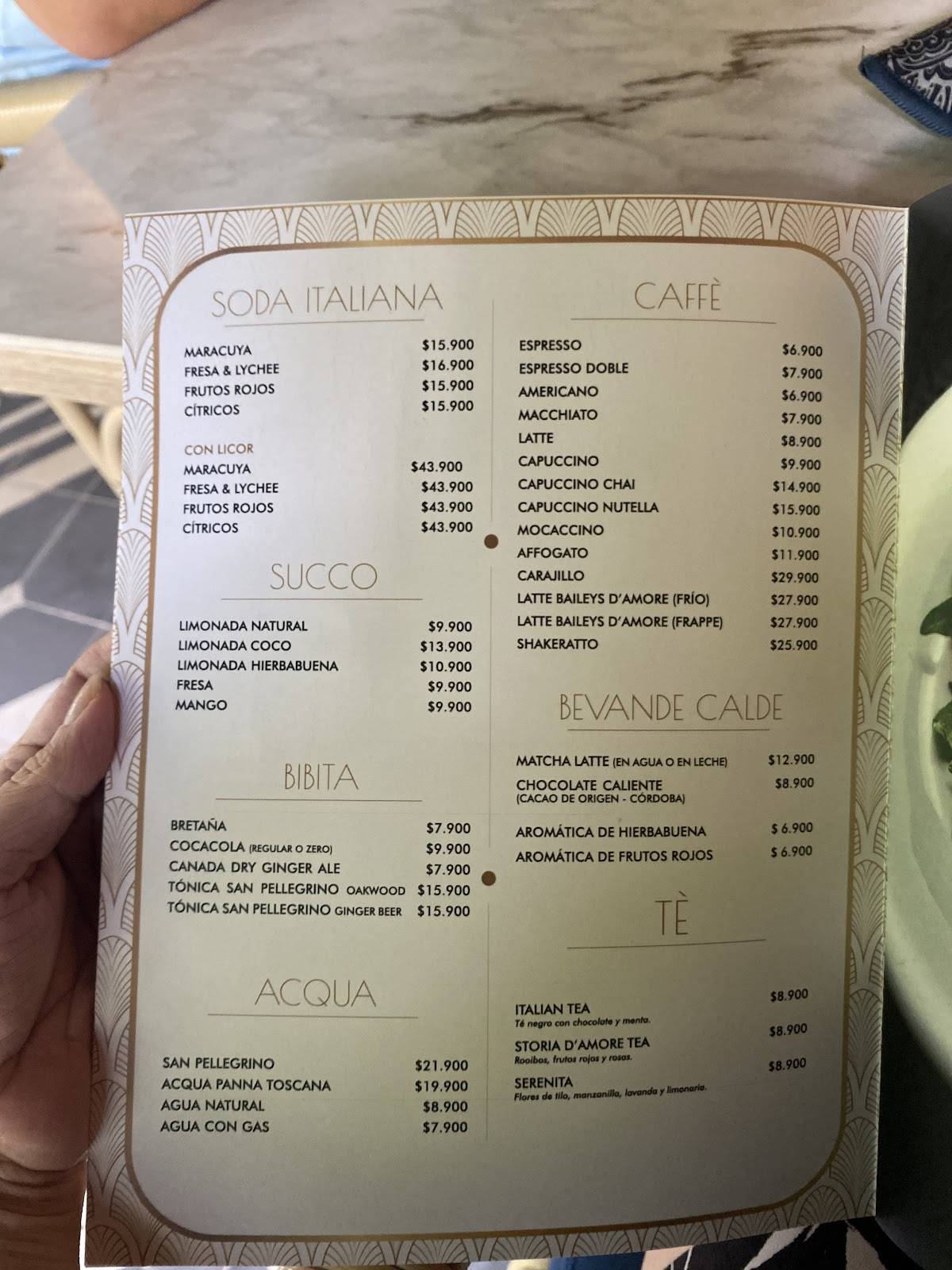Carta de Storia D'Amore Barranquilla, Barranquilla