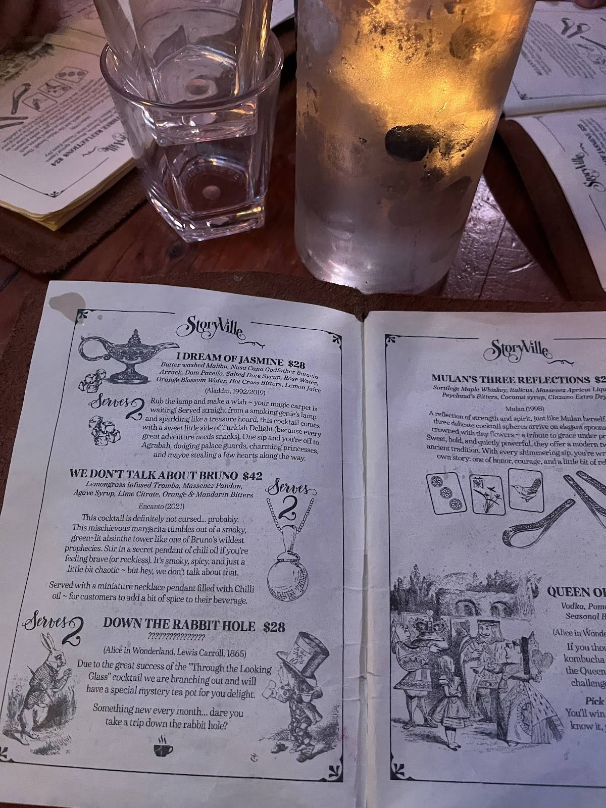 Menu at StoryVille pub & bar, Melbourne