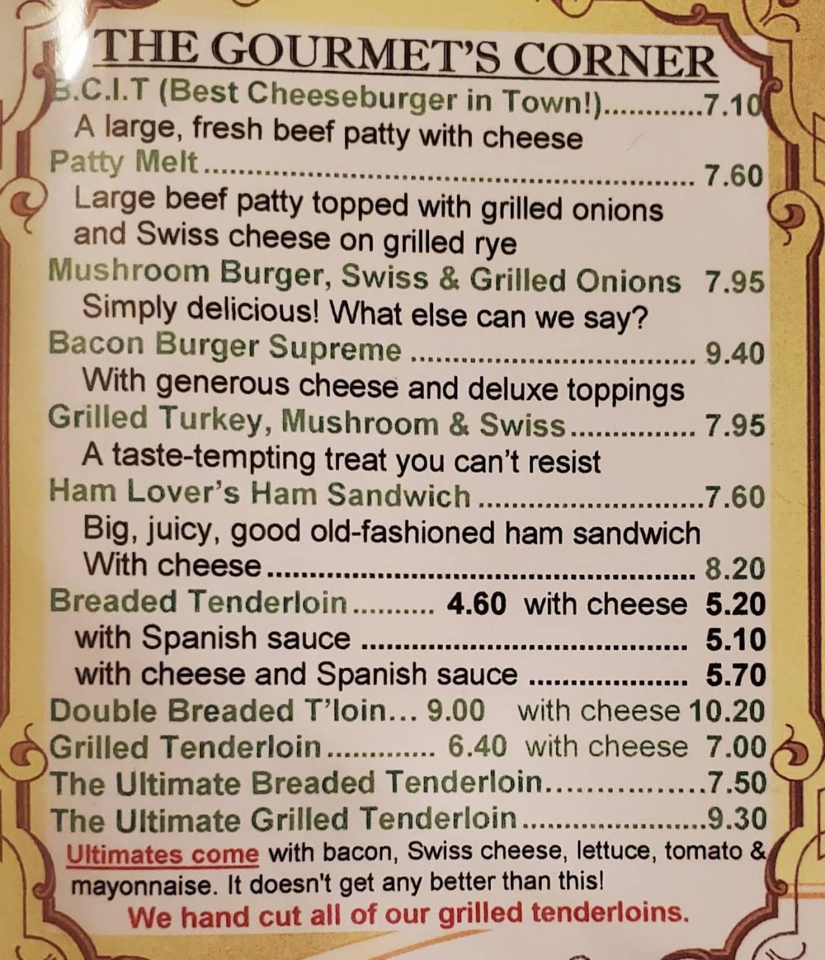Menu at Streamliner Family Restaurant, Rochester