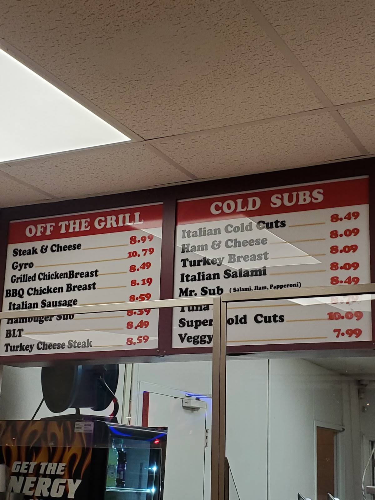 Menu at Sub Central restaurant, Richmond, Midlothian Tpke