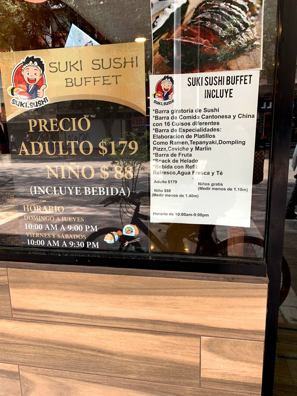 Carta del restaurante Suki Sushi Buffet, Guadalajara