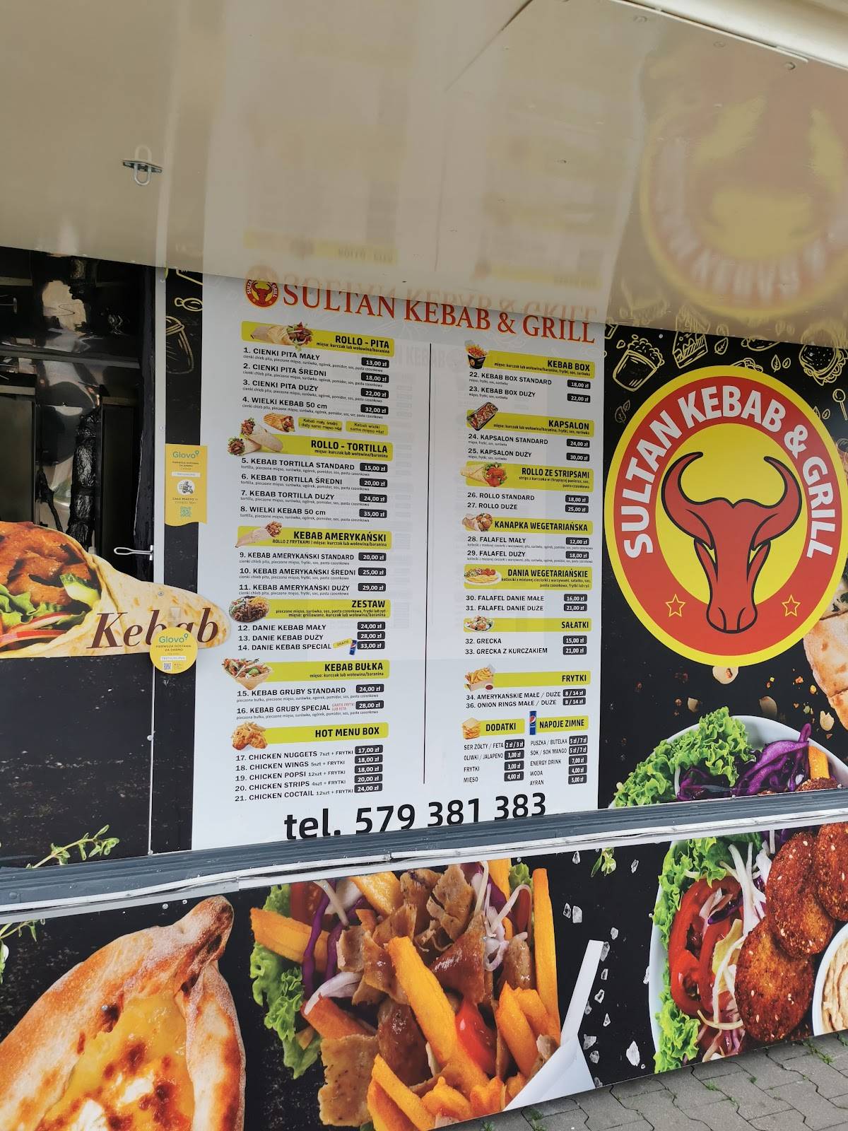 Menu at Sultan Kebab & Grill, Warsaw