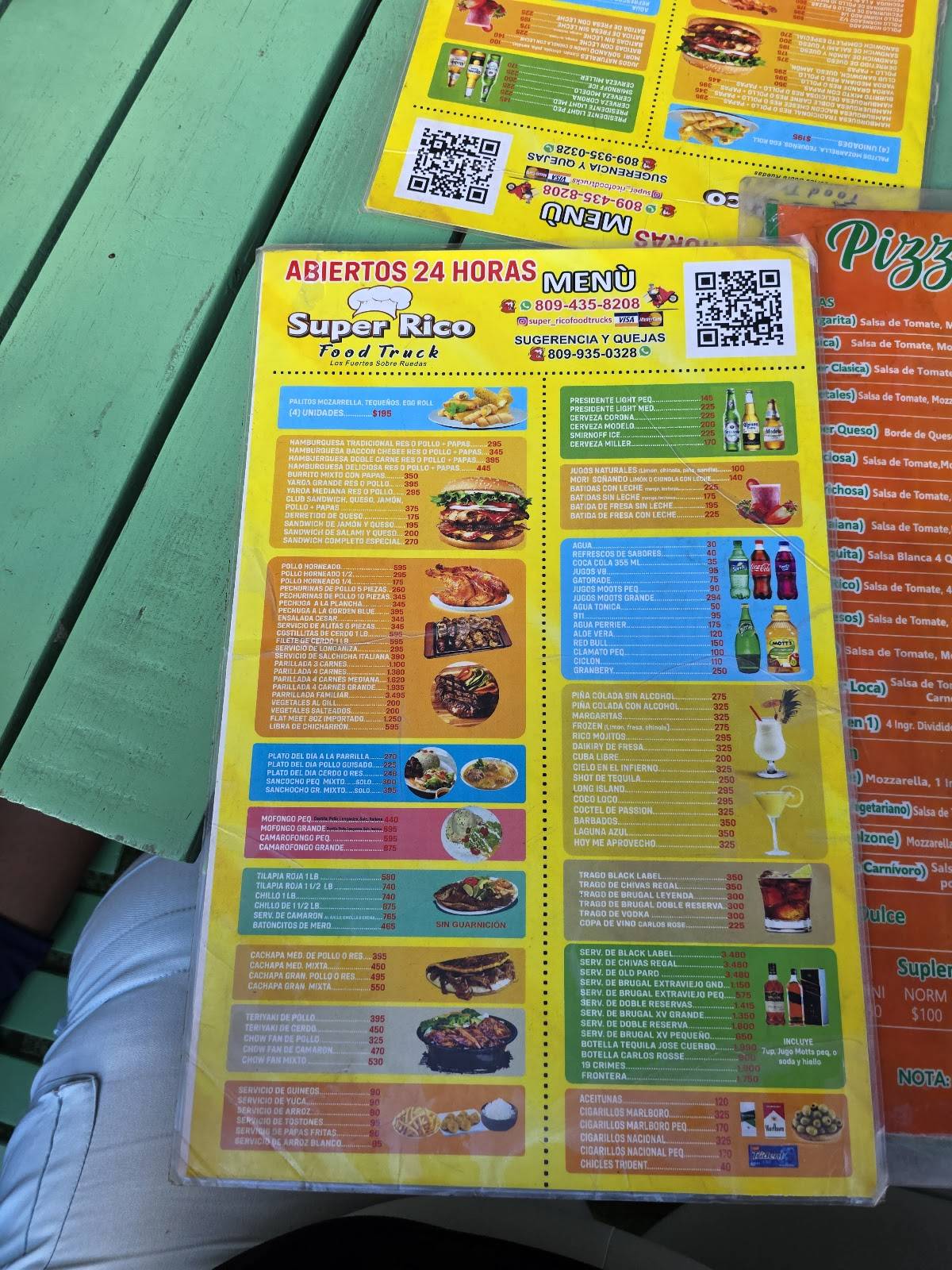 Carta del restaurante Super Rico Food Truck, Santo Domingo, Av. Pdte ...