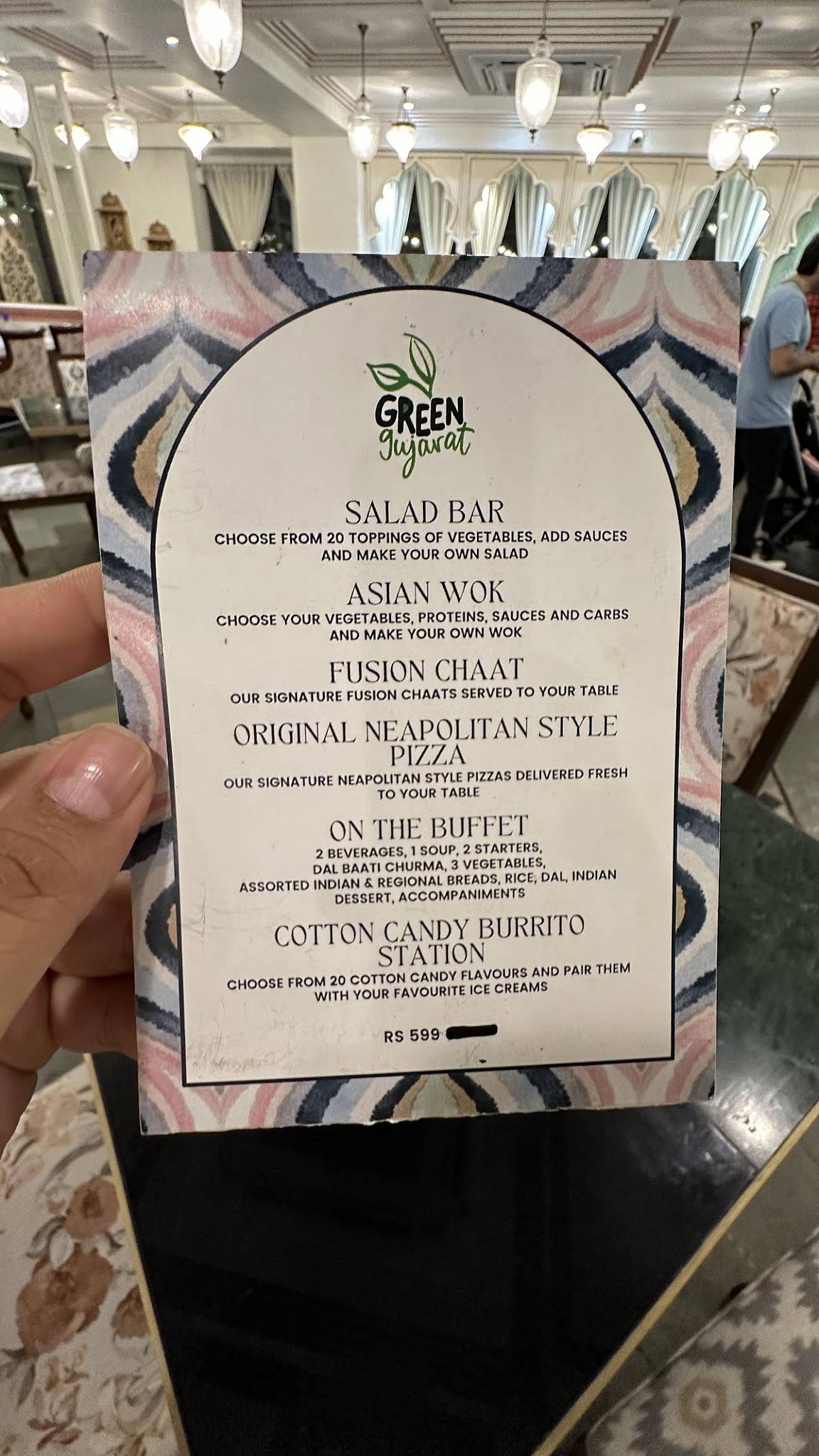 Menu at Green Gujarat Restaurant, Surat