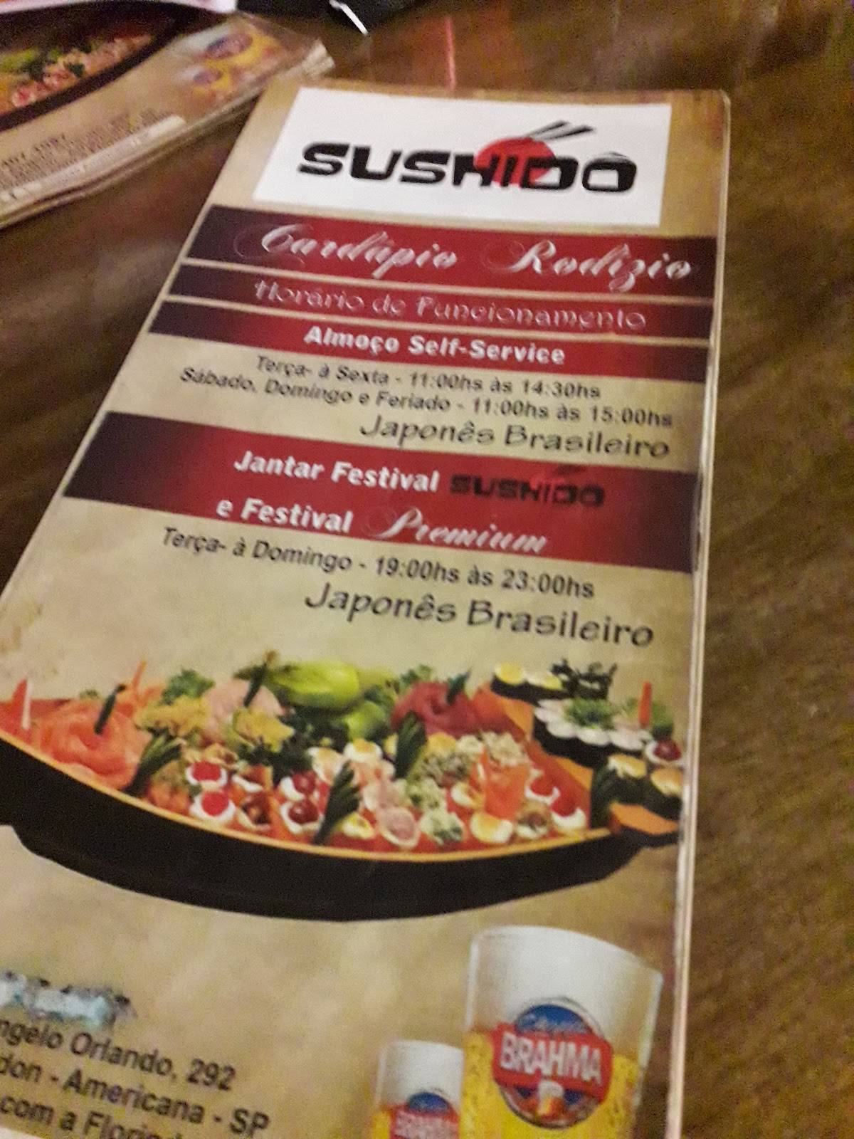 Menu em Sushidô restaurante, Americana, R. Ângelo Orlando