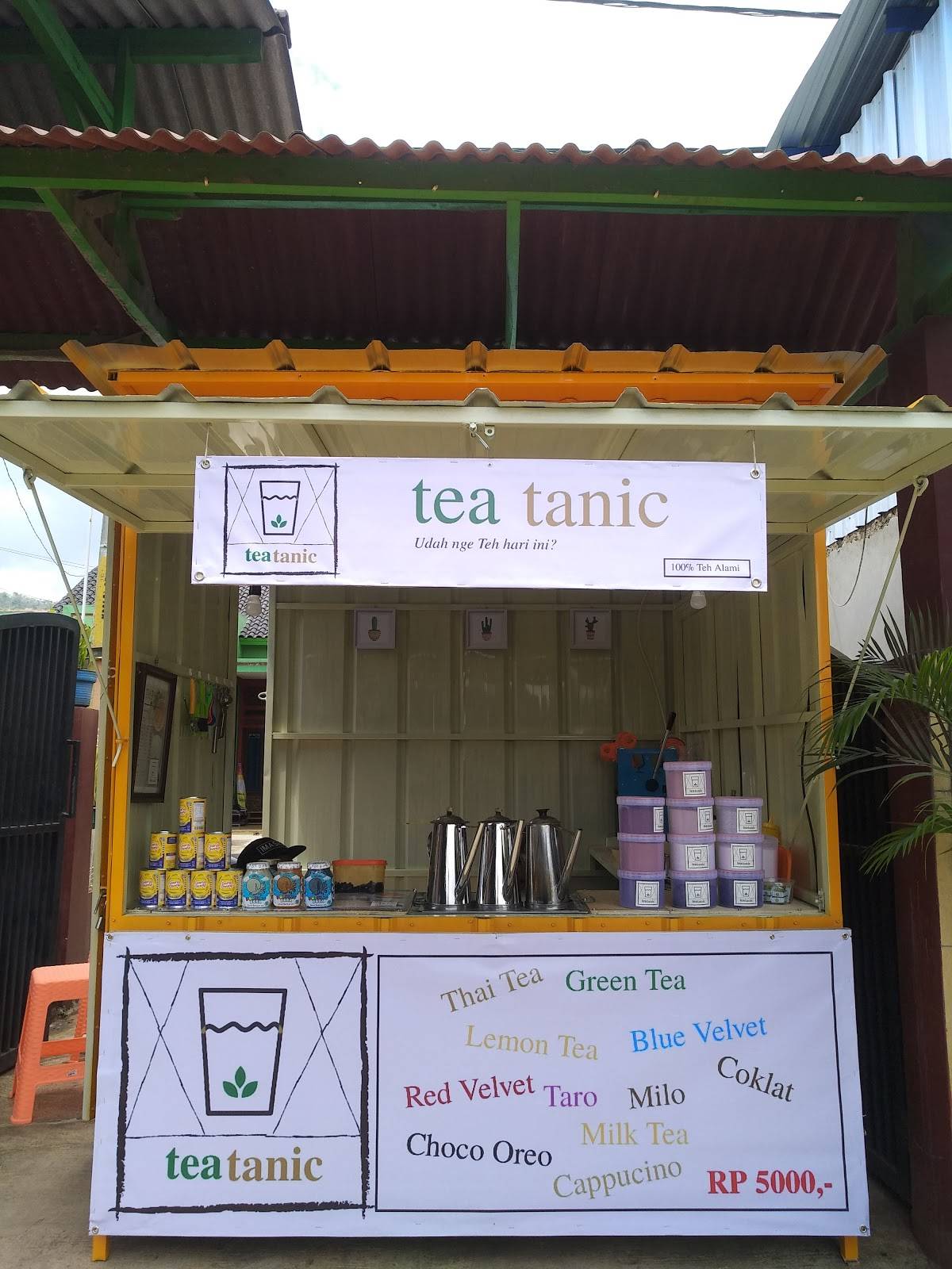 Carta del café TEA TANIC, Indonesia, WQCV+793
