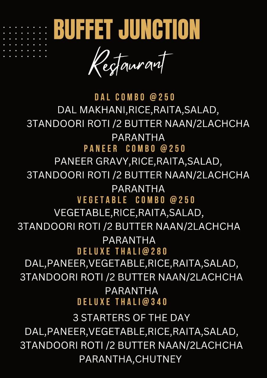 Menu at THE BUFFET JUNCTION, Ghaziabad
