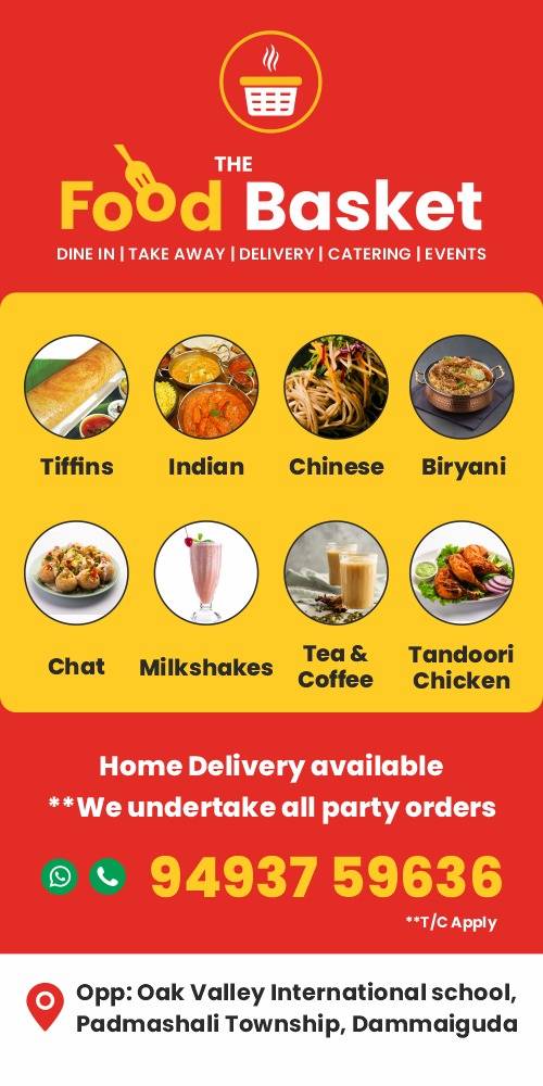 Menu at THE FOOD BASKET, Hyderabad