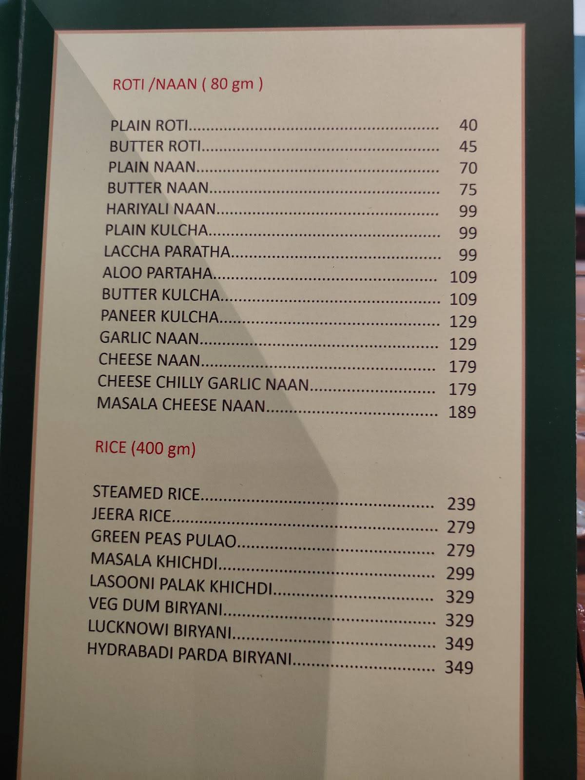 Menu at THE GLASS DOOR CAFE & RESTRO, Gandhinagar