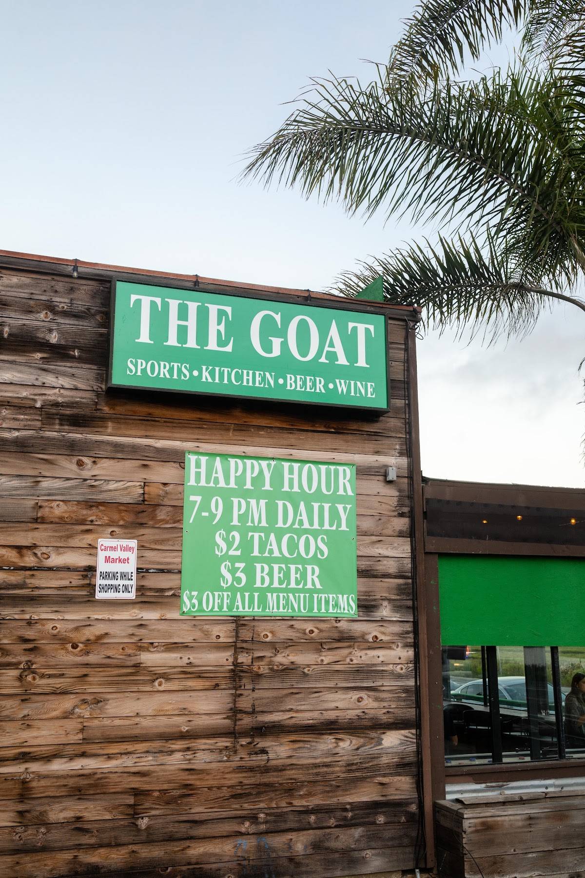Menu at THE GOAT pub & bar, Del Mar