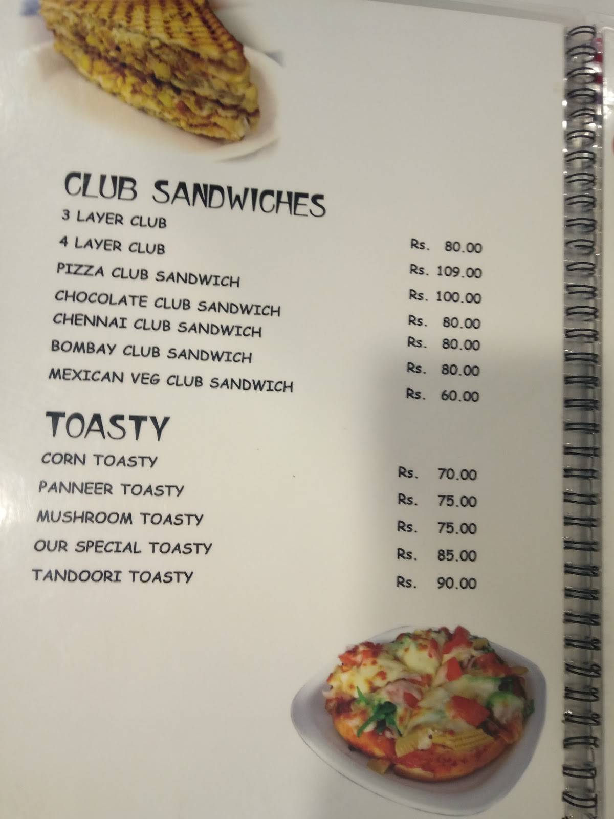 Menu at THE SANDWICH SHOP, Chennai, Shop No:1