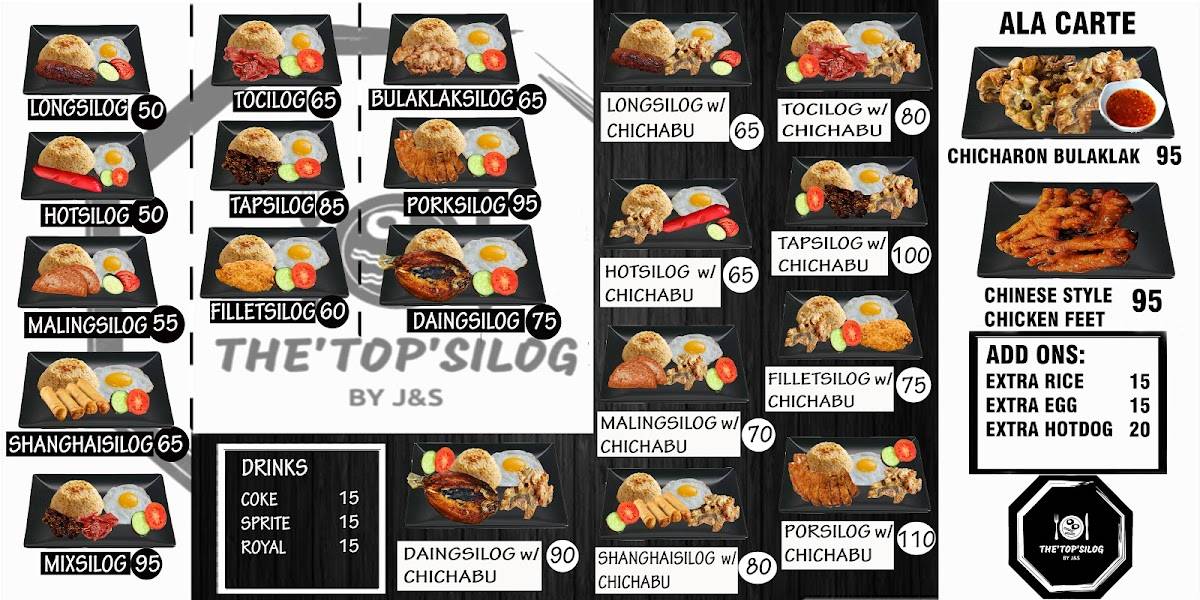 Carta del restaurante THE TOP SILOG, Imus