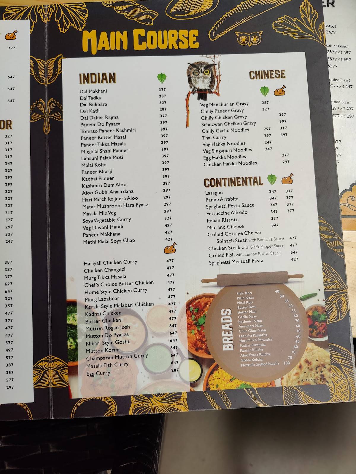 Menu at TONIC - The Open Natural Informal Cafe, Dehradun