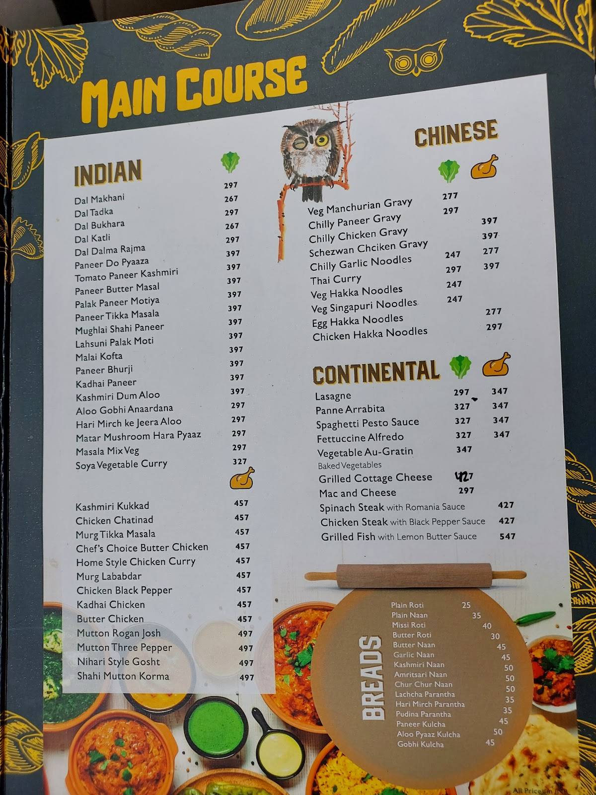 Menu at TONIC - The Open Natural Informal Cafe, Dehradun