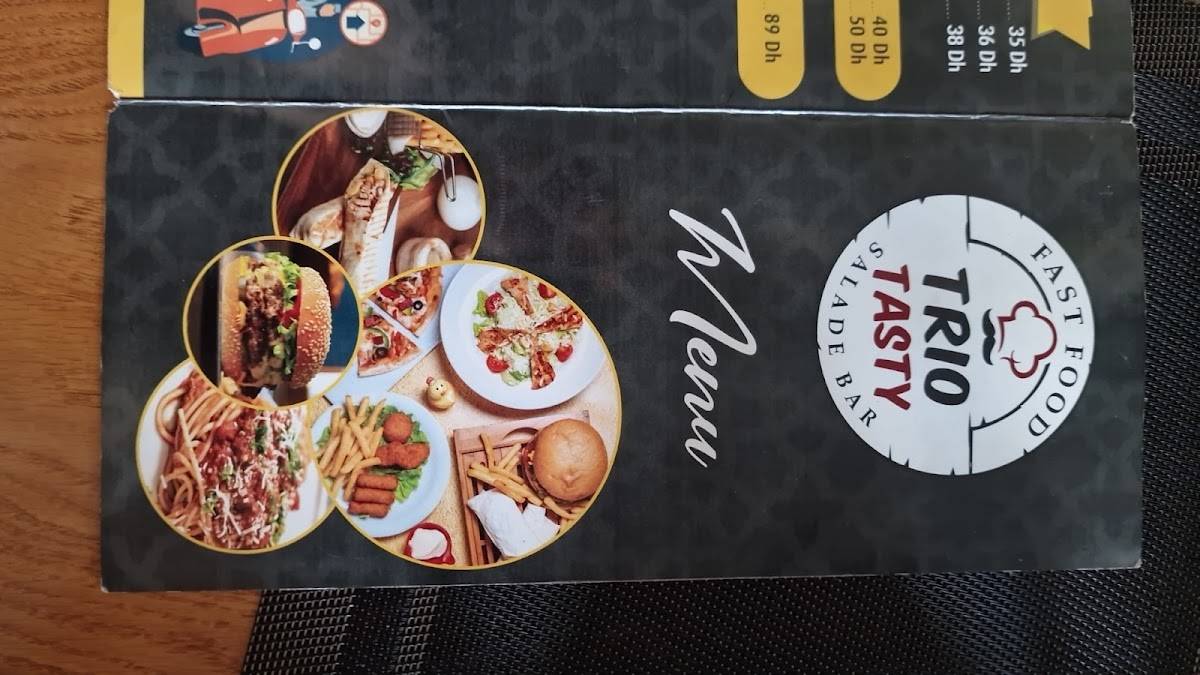 Menu au TRIO TASTY Fast Food-Salade Bar, Mohammedia