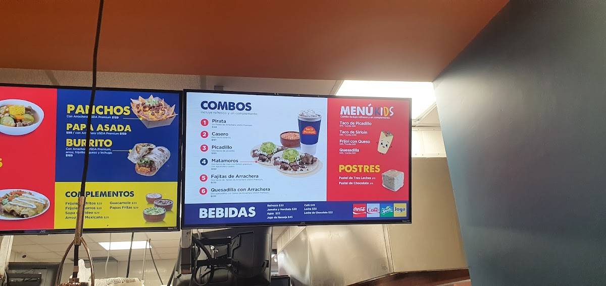 Carta del restaurante Taco Palenque, Monterrey, Carr Nacional 261
